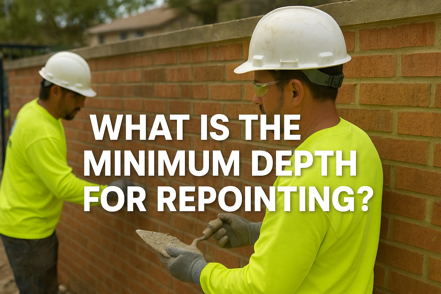What Is the Minimum Depth for Repointing? Expert Guide 2026