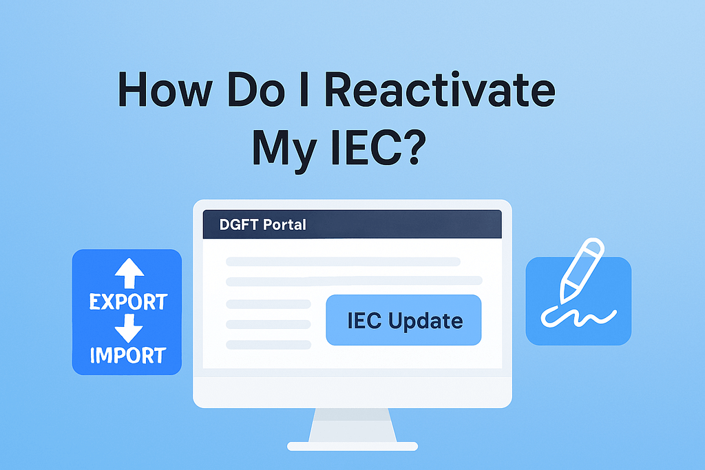 How Do I Reactivate My IEC? - JPARKS INDIA PRIVATE LIMITED