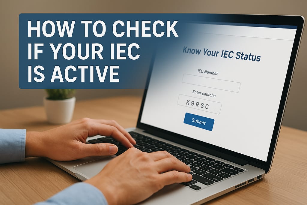How to check if your IEC is active? - JPARKS INDIA PRIVATE LIMITED