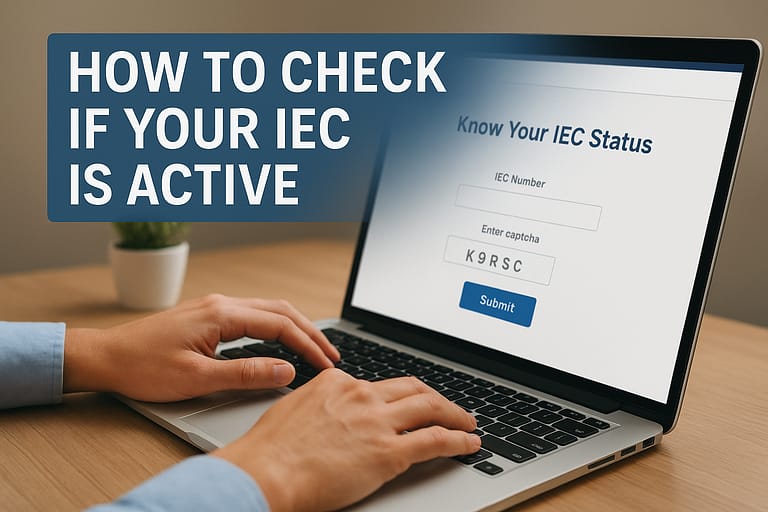 How to check if your IEC is active? - JPARKS INDIA PRIVATE LIMITED