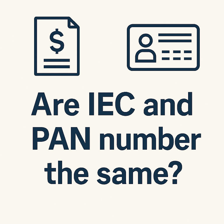 Are IEC and PAN number the same? - JPARKS INDIA PRIVATE LIMITED